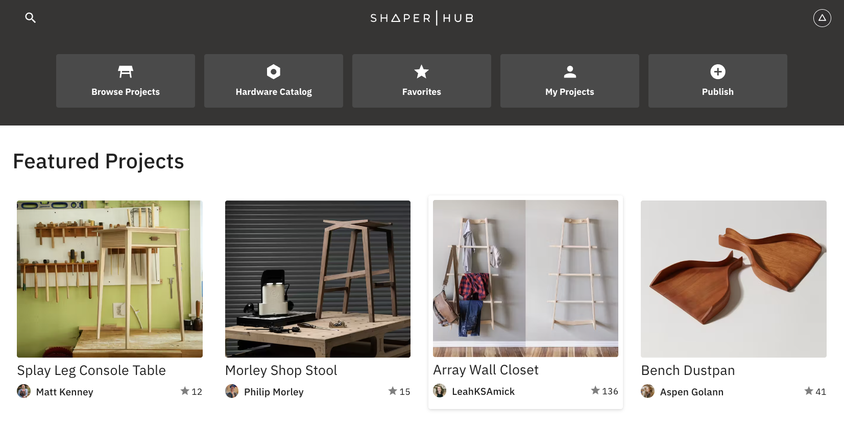 Find a Project in ShaperHub